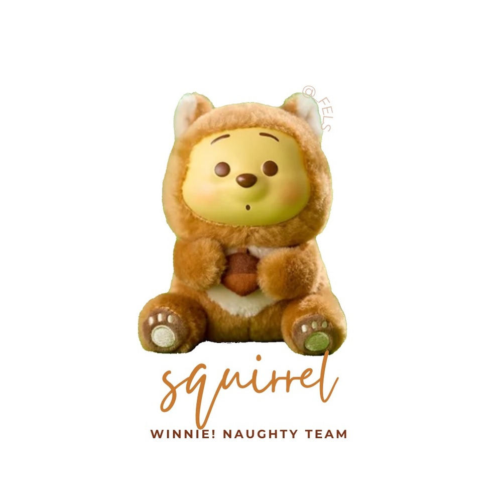New | Miniso X Winnie! Naughty Team - Squirrel - Gem